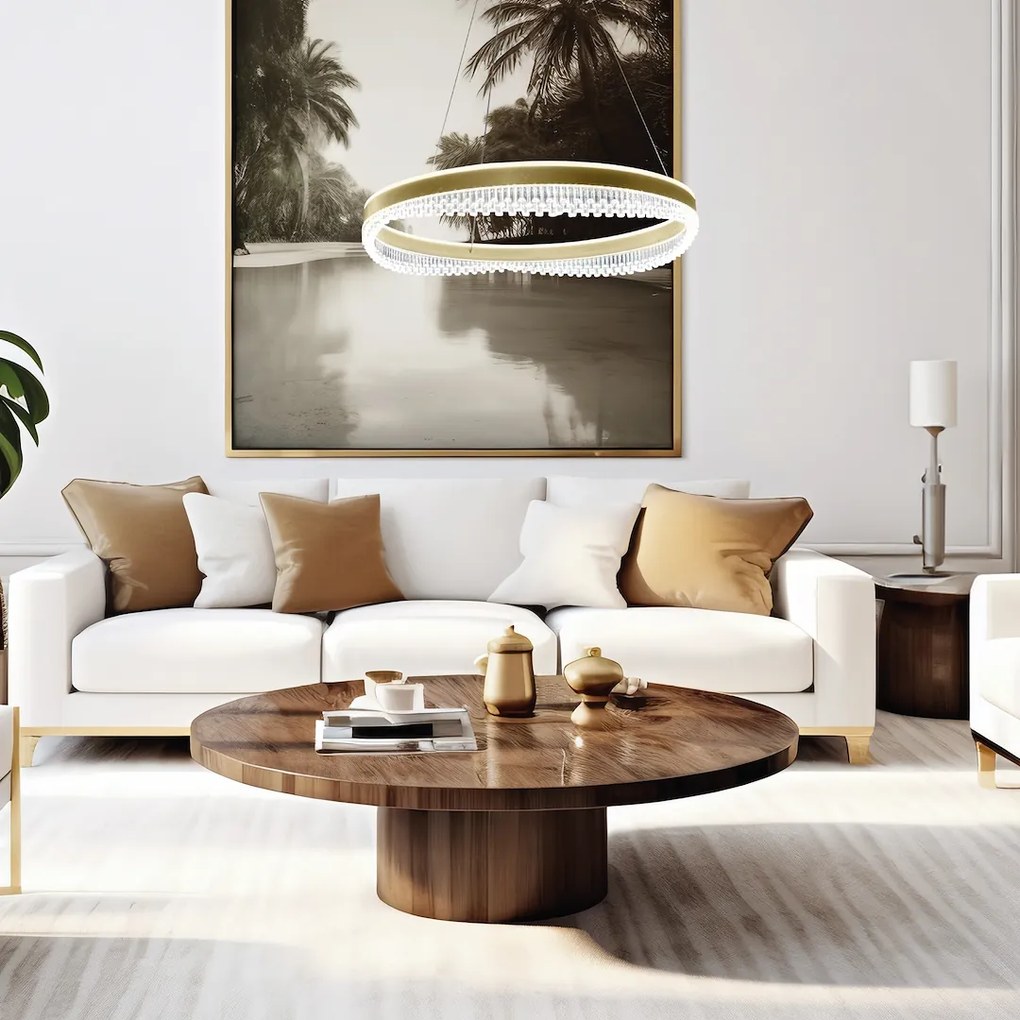 Závěsné LED svítidlo Preciosa, 1x LED 52w, 4000k, g