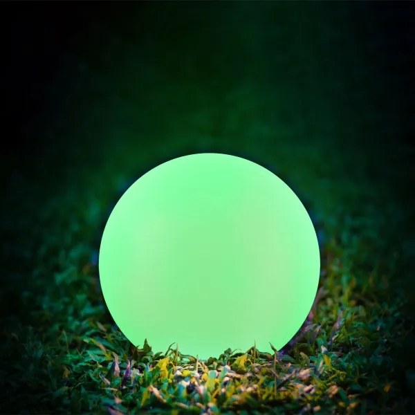 LED RGBW Solární lampa BALL LED/3,7V 1500 mAh pr. 40 cm IP65 + dálkové ovládání