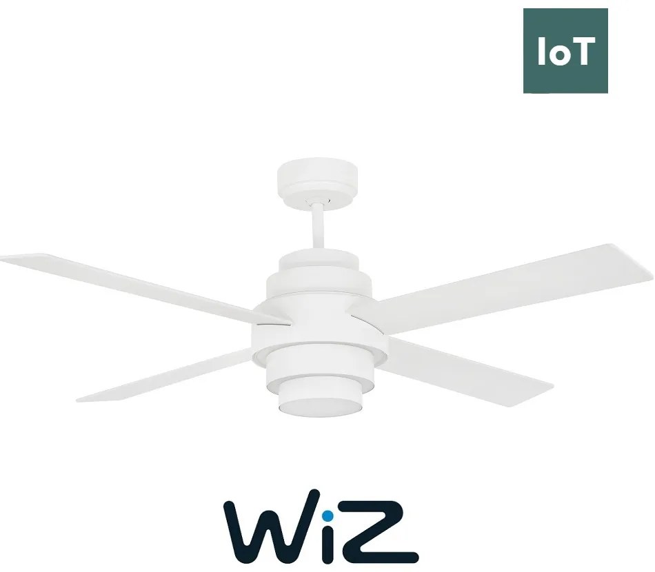 FARO DISC FAN LED 33397W 52“ bílá/bílá Reverzní stropní ventilátor WiZ