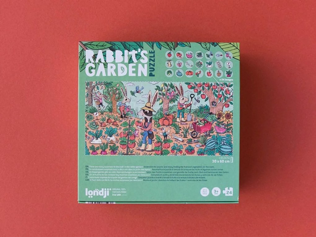 LONDJI Puzzle Rabbit's Garden 24ks 3+