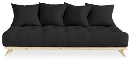 sofa SENZA by Karup - 90*200 cm natural (přírodní) + futon dark grey 734