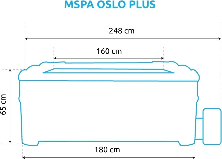 Mspa | Vířivý bazén MSPA Oslo Plus F-OS063WP | 11406451