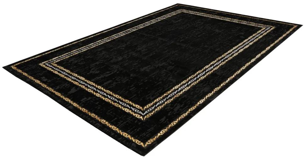 Lalee Kusový koberec Marmaris 404 Black Rozměr koberce: 80 x 300 cm