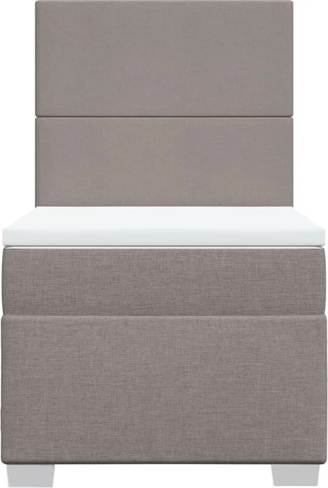 Box spring postel s matrací taupe 90x190 cm textil 3292640