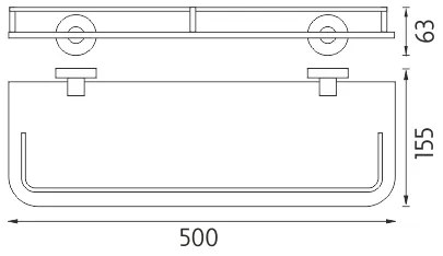 Nimco Police s ohrádkou, 50 cm UNIX - UN 13091AX-50-26