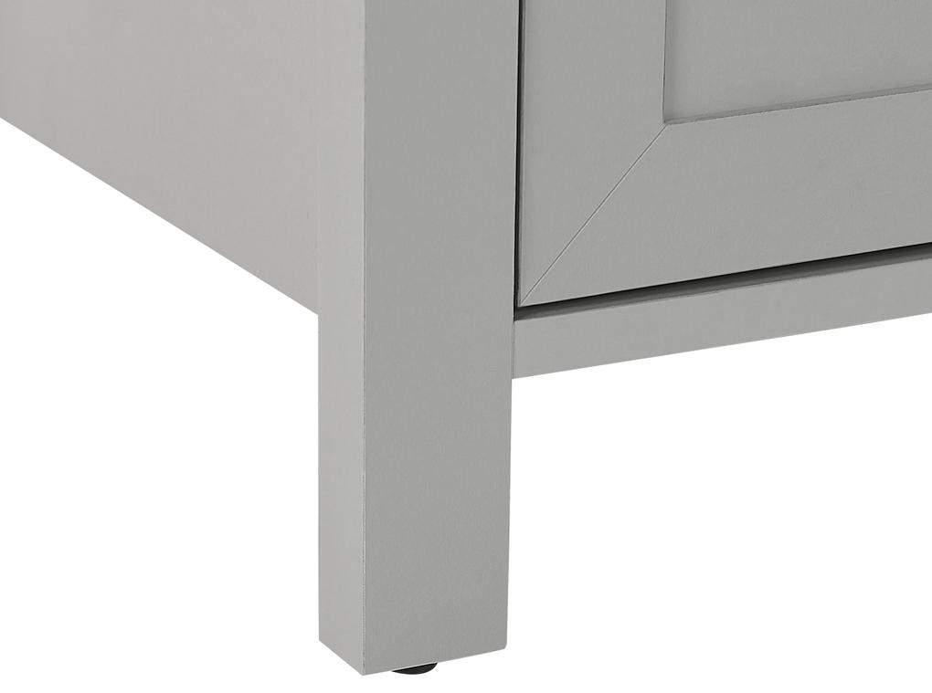 Televizní stolek šedý HONOLULU Beliani