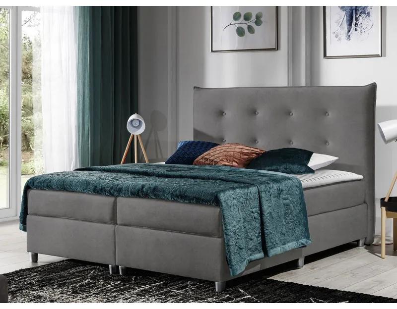 Kontinentální postel Tukya, Rozměr postele: 180 x 200 cm, Barva:: Uttario Velvet 2955