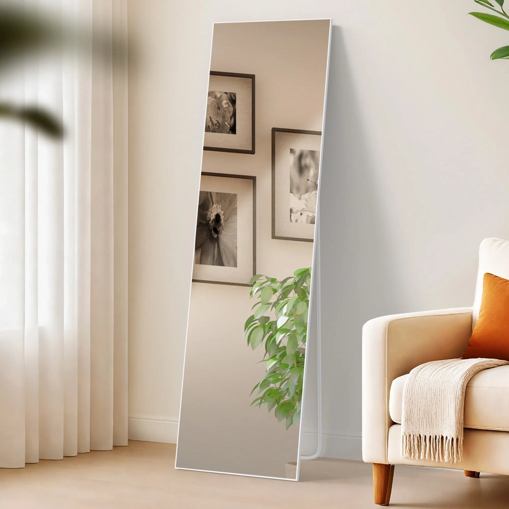 Zrcadlo Benicia 140x40 cm - bílé matné