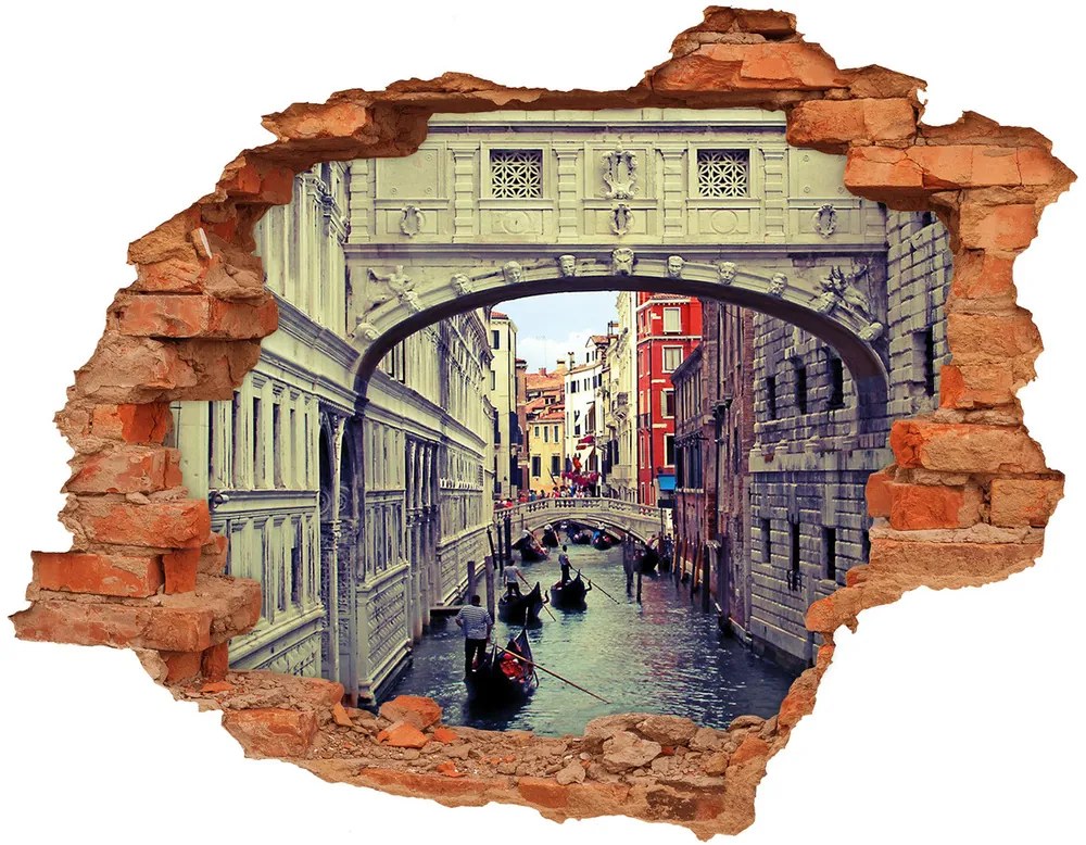 Wallmuralia Fototapeta díra na zeď 3D Benátky Itálie 90x70 cm