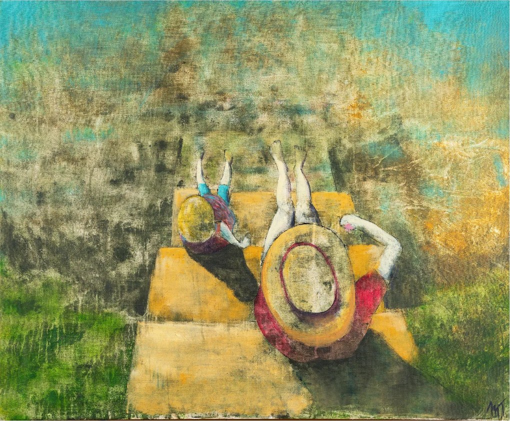 Martina Trchová | Spolu Rám: Dubový, Velikost: 50 x 50 cm