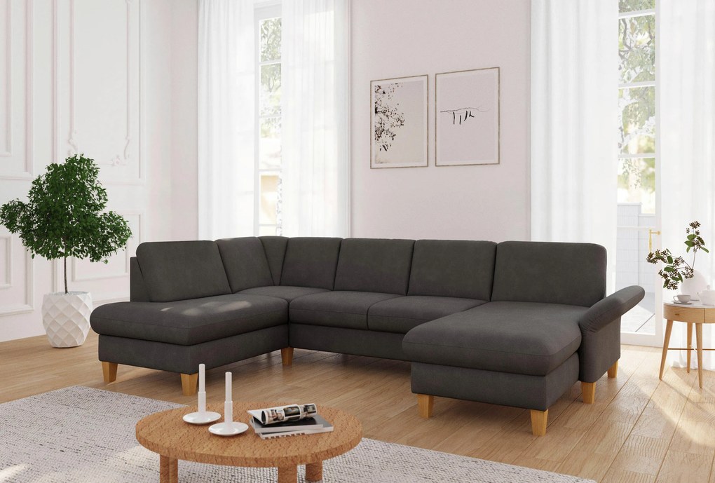 XXXLutz SEDACÍ SOUPRAVA, textil, barvy grafitu Sit & More - Sedací soupravy - 00014401612F