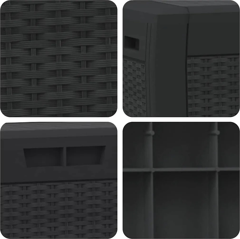 Zahradní úložný box antracitový 119 x 48 x 60 cm polypropylen 152197