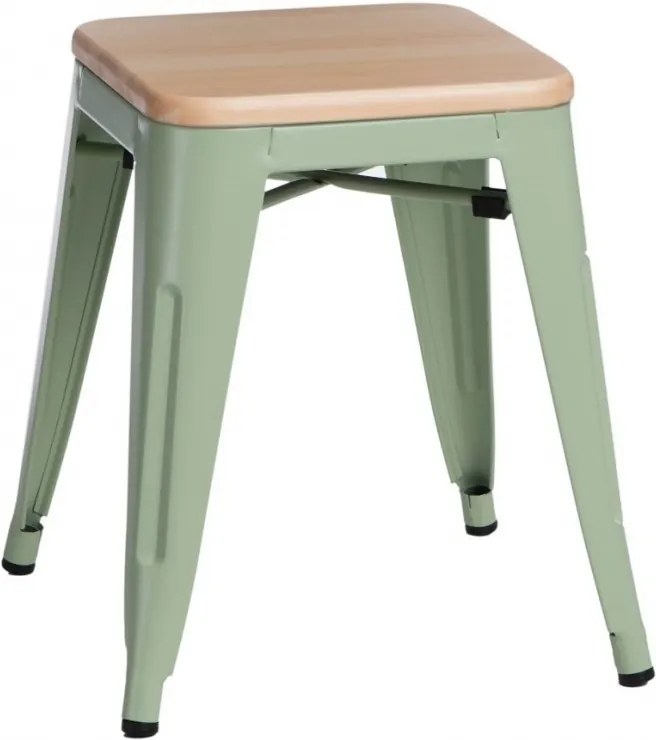 Stolička Tolix 45, zelená/borovice