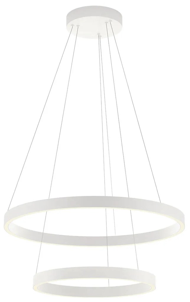 Redo 01-2888 závěsné LED svítidlo stmívatelné Febe pískově bílé, 62W, 4000K, ø60cm