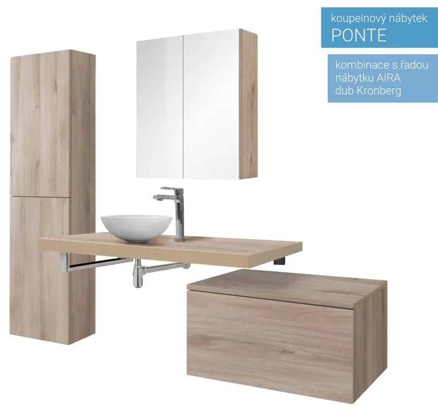 Mereo Mereo, Ponte, koupelnová skříňka 70 cm, Multidecor, CN291ARS1