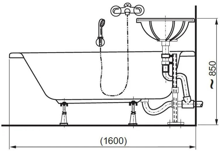Vagnerplast KASANDRA 160 x 70 cm MK45691