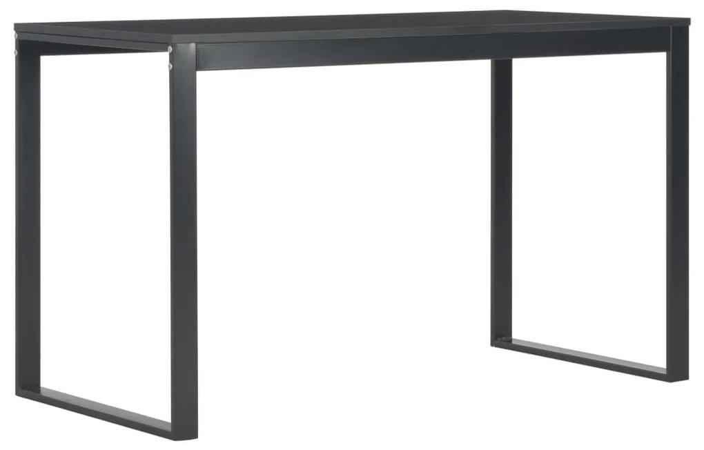 vidaXL PC stůl černý 120 x 60 x 70 cm
