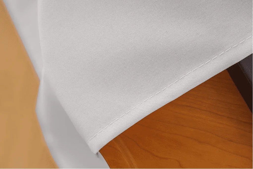 Bílý závěs OXFORD LIGHT 140x270 cm Zavěšení: Řasící páska
