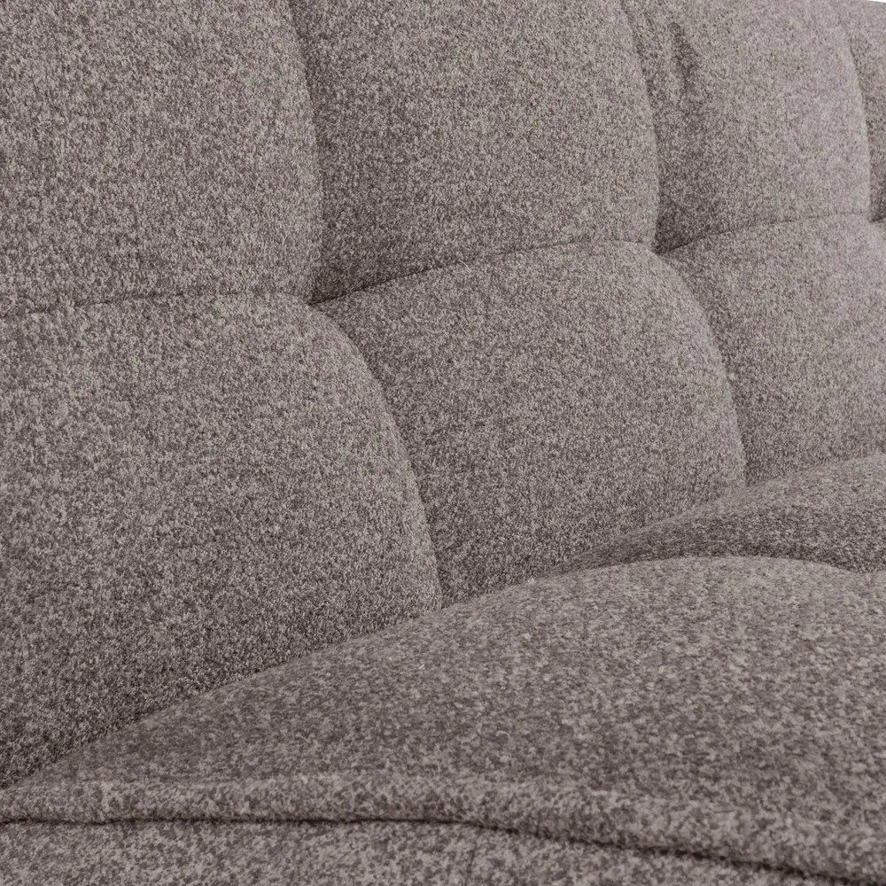 Hnědá pohovka z textilie bouclé 204 cm Cluster – vtwonen