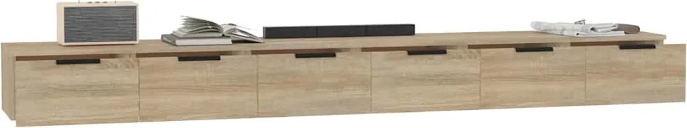 Nástěnné skříňky 2 ks dub sonoma 102x30x20 cm kompozitní dřevo 3115902