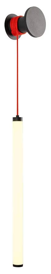 Redo Designové nástěnné LED svítidlo SWING, v.39cm, opálové Barva: Černá