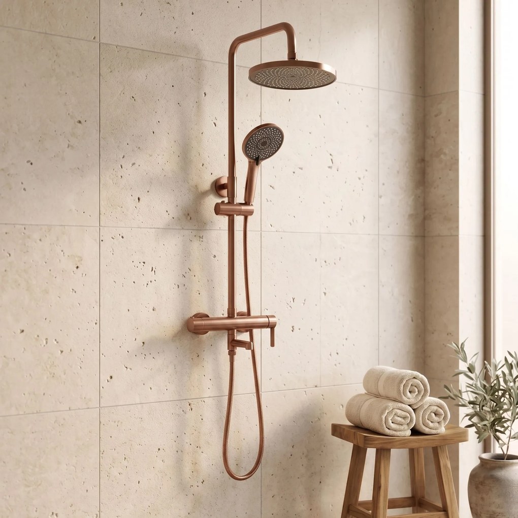 Rea, Sprchový Set Rea Arcos brush copper, REA-P8715