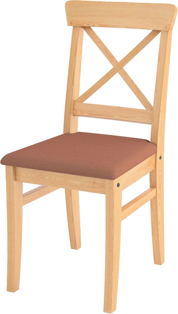 Potah na židli Ingolf s čalouněným sedákem barva hnědá