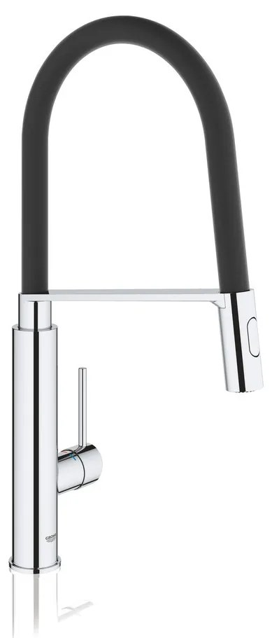 Grohe Concetto - Páková dřezová baterie, silikonové rameno, chrom 31491000