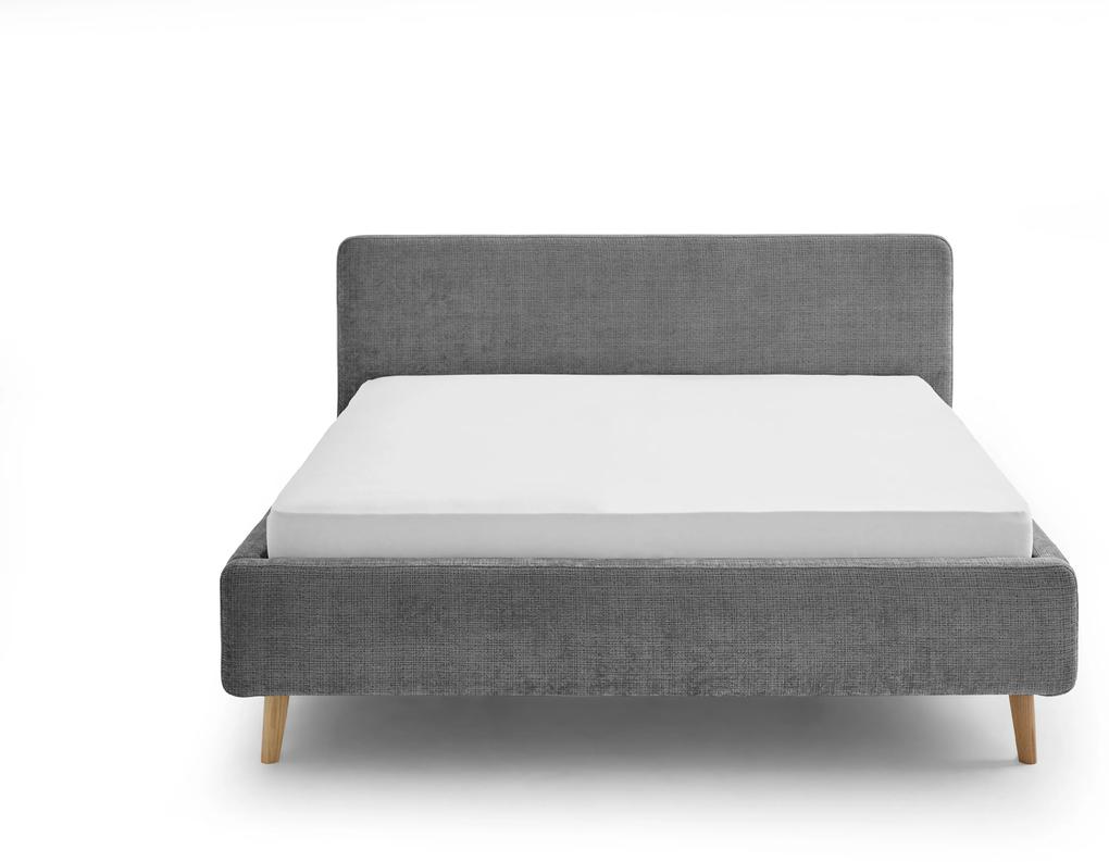 Čalouněná postel MATTIS 180x200 cm; antracit
