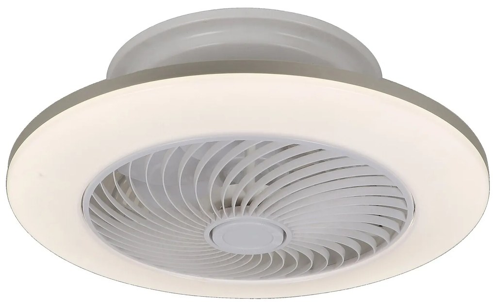 Rabalux 6710 Dalfon stmívatelné stropní LED svítidlo /ventilátor 550mm 36W / 2100lm 3000-6000K IP20 s dálkovým ovládáním bílá Ventilátory