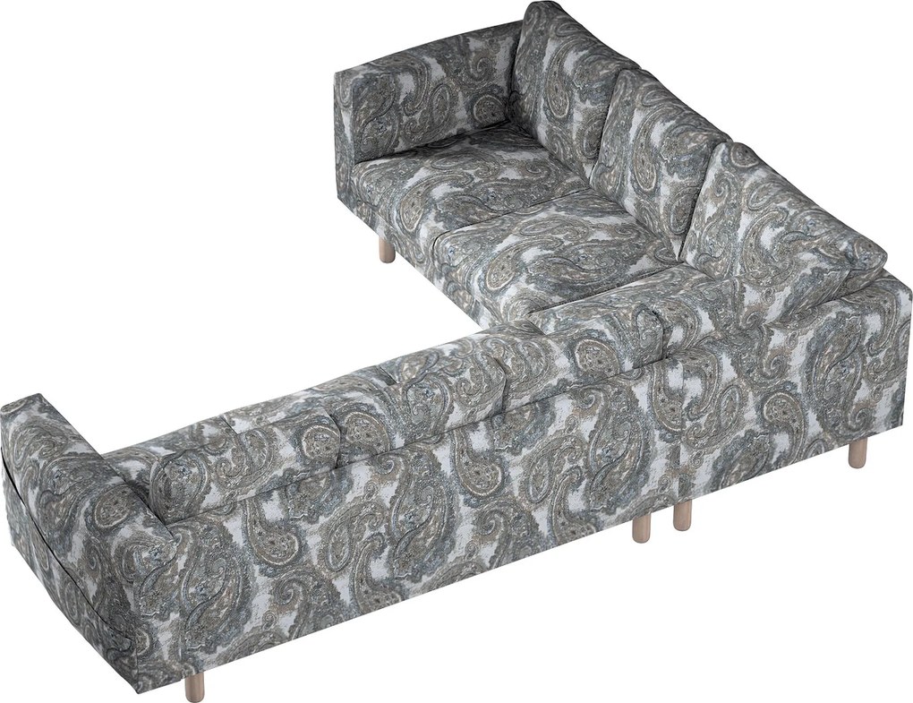 Potah na pohovku IKEA Norsborg rohová 5-místná barva vícebarevná látka pletený vzor, vzorované