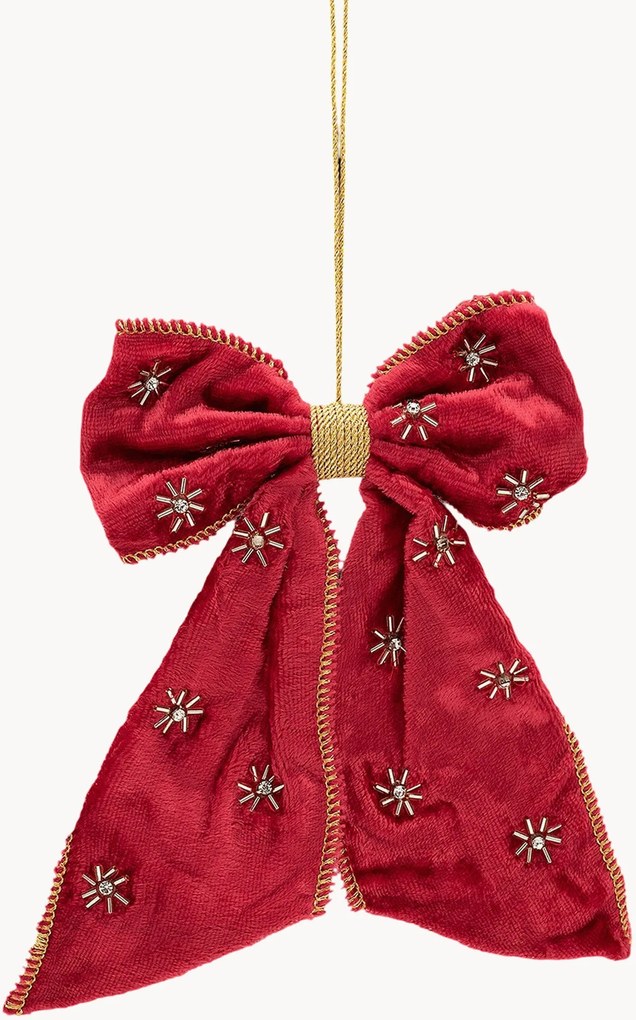 Ručně vyrobená vánoční ozdoba Luxe Bow