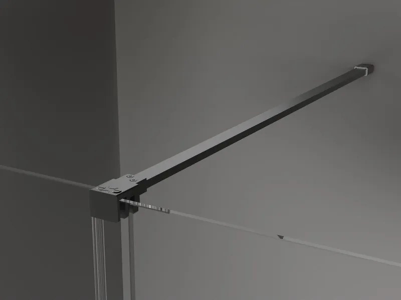 Mexen Velar, sprchový kout s posuvnými dveřmi 120 x 70 cm, 8mm sklo námraza, broušený grafit, 871-120-070-31-95