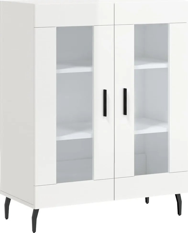 vidaXL Skříň highboard 69,5 x 34 x 180 cm kompozitní dřevo [3199639] Barva: Betonová šedá