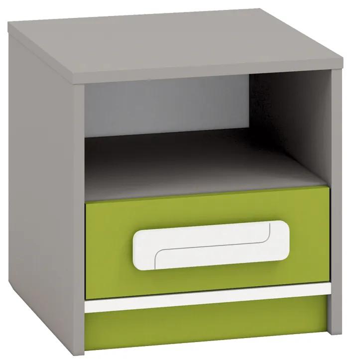 MebloLux Noční stolek IQ 13 Barva nábytku: Zelená