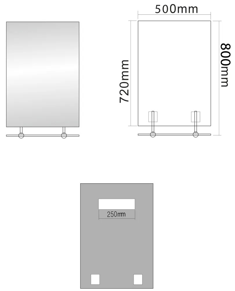 Sapho Koupelnový set LATUS IX 47,5, dub stříbrný KSET-027