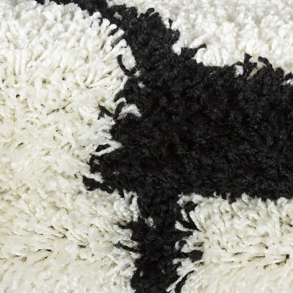 Ayyildiz, Dětský kusový koberec Fun 6001 black, 100x100 (průměr) kruh, šedá, dětský pokoj