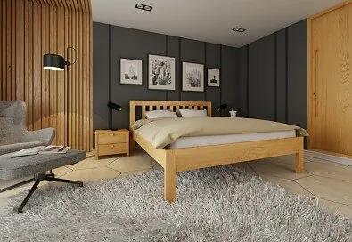 Dřevěná postel z masivu Postelia MIA Dub 140x200 - dubové dvoulůžko o šíři masivu 3,7 cm
