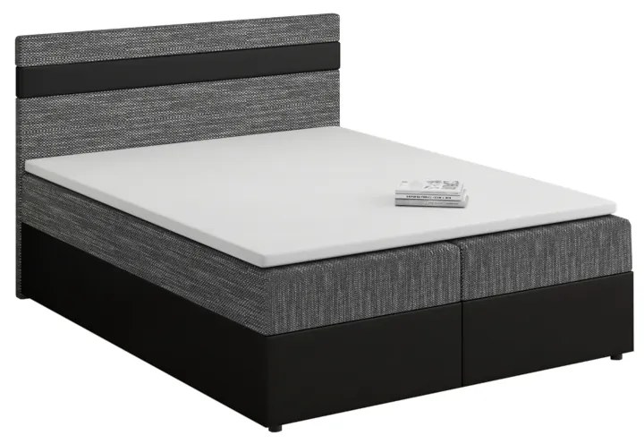 Expedo Čalouněná postel boxspring MODELA, 180x200, kornet 02/dolaro 8