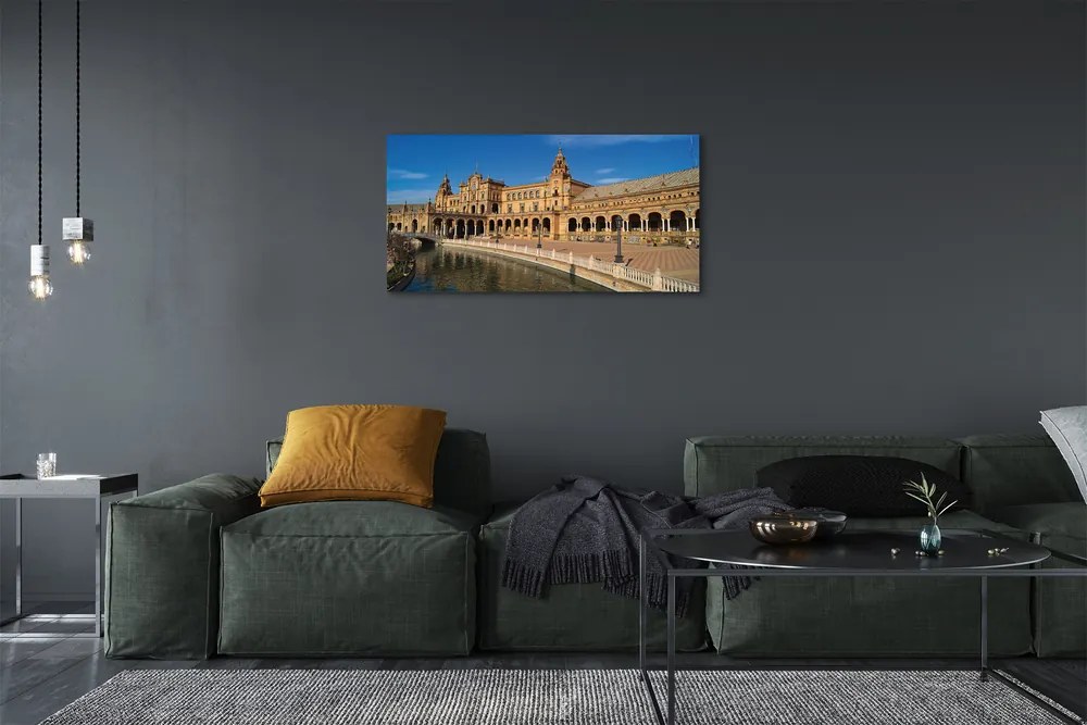 Obrazy na plátně Spain Old Market City 100x50 cm