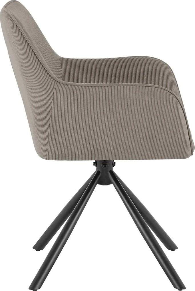 Židle Tipton manšestr – taupe