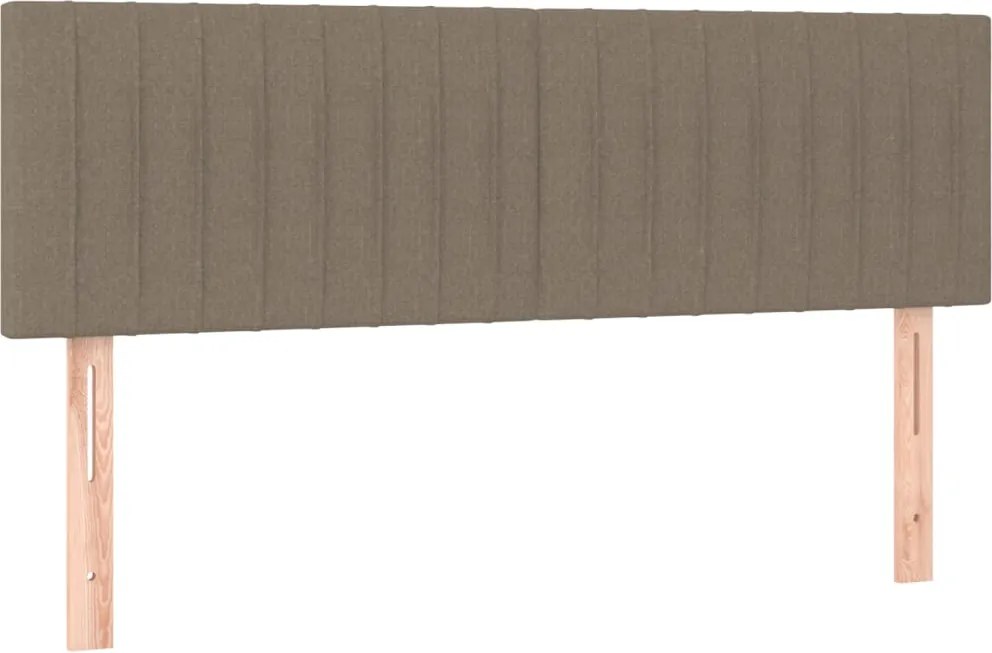 Box spring postel s matrací taupe 140x200 cm textil 3140781
