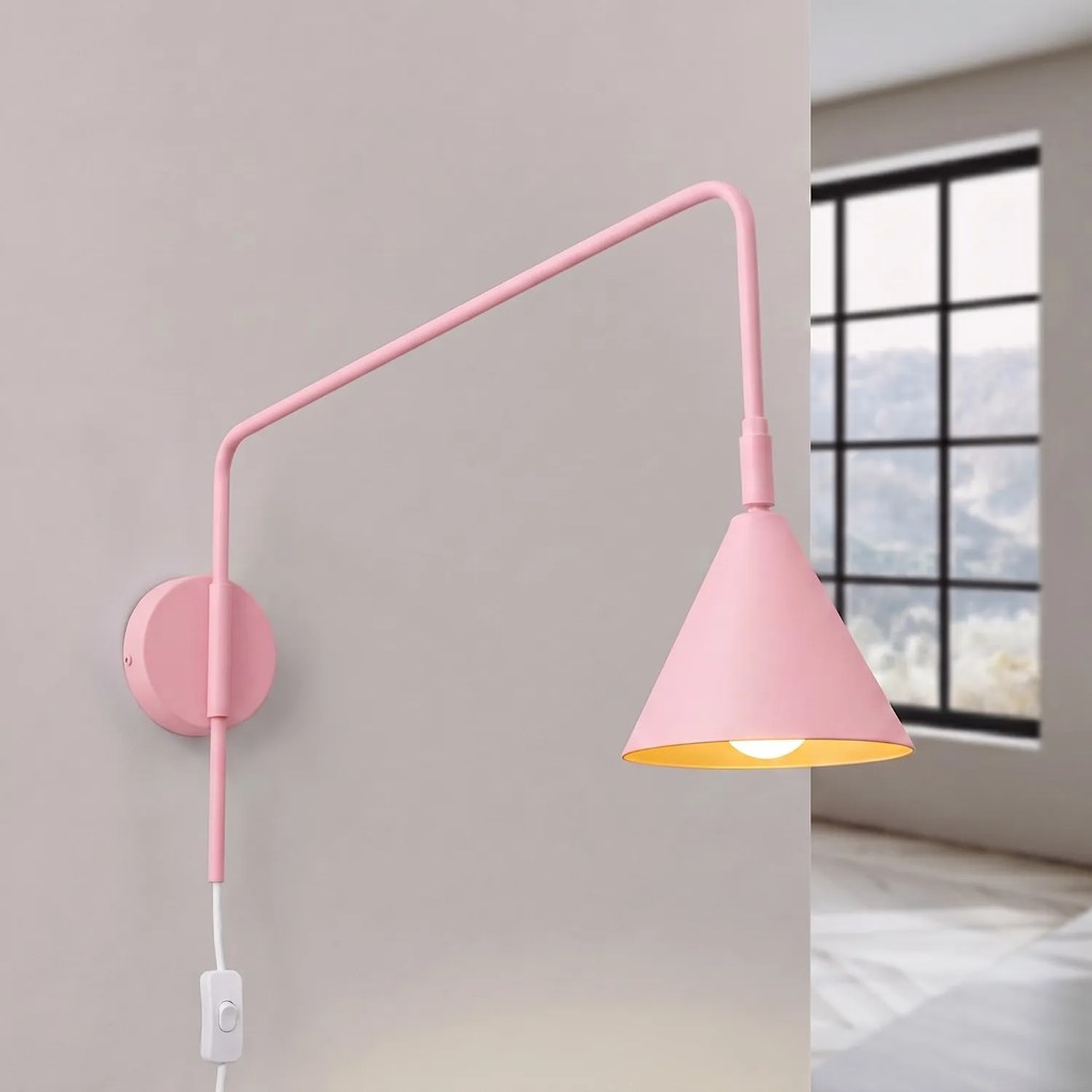 Sollux Lighting Nástěnné svítidlo NOX růžové