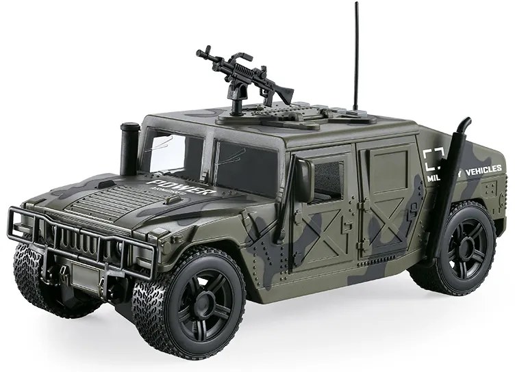 CITY SERVICE CAR - 1:16 Vojenské obrněné vozidlo tmavé maskování
