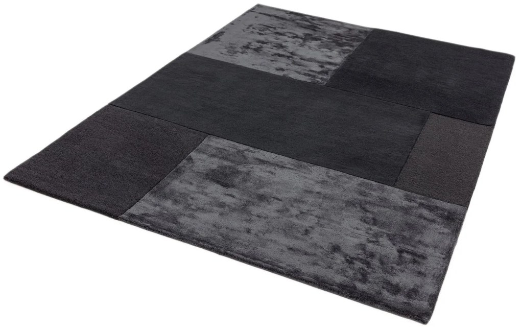 Černý  koberec Kitkat Charcoal Rozměry: 160x230 cm