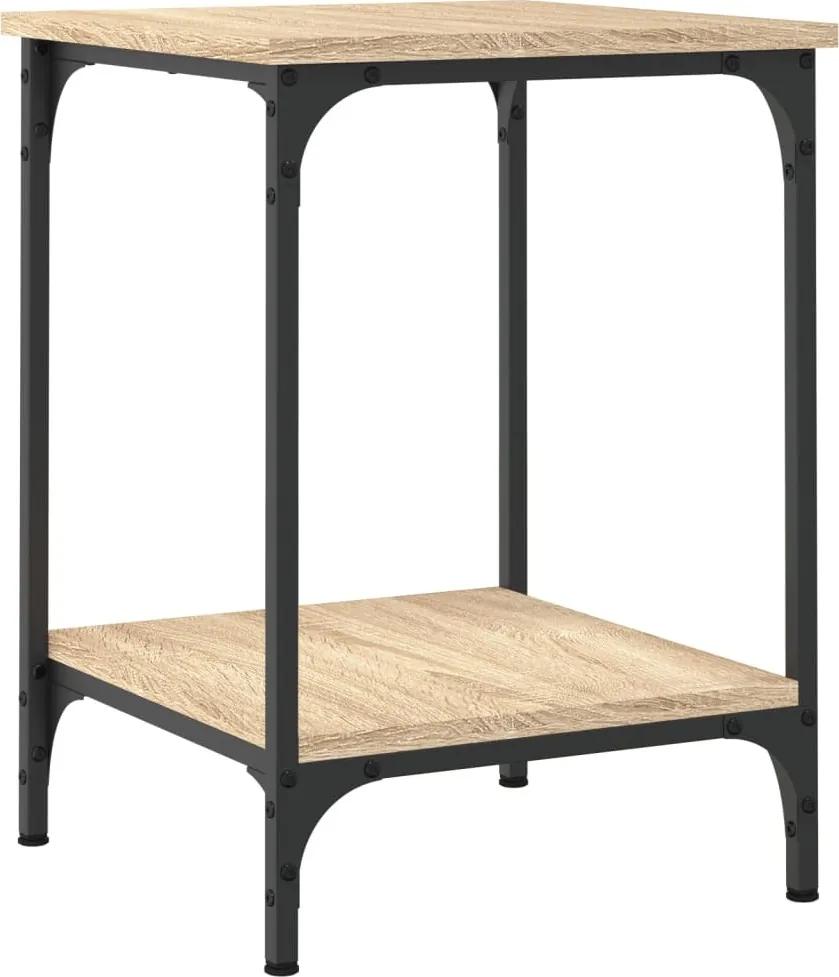 vidaXL Konferenční stolek 40 x 40 x 55 cm kompozitní dřevo [832824] Barva: dub sonoma