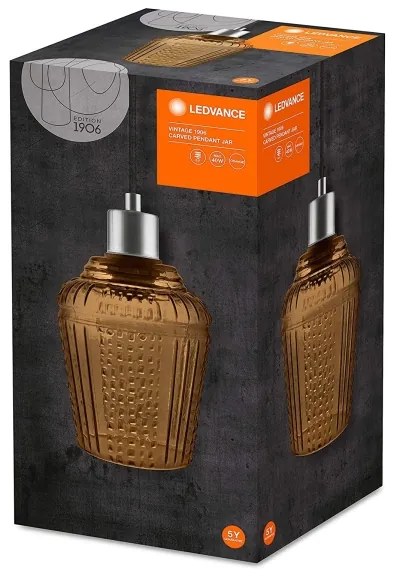 Ledvance - Lustr na lanku JAR 1xE27/40W/230V oranžová