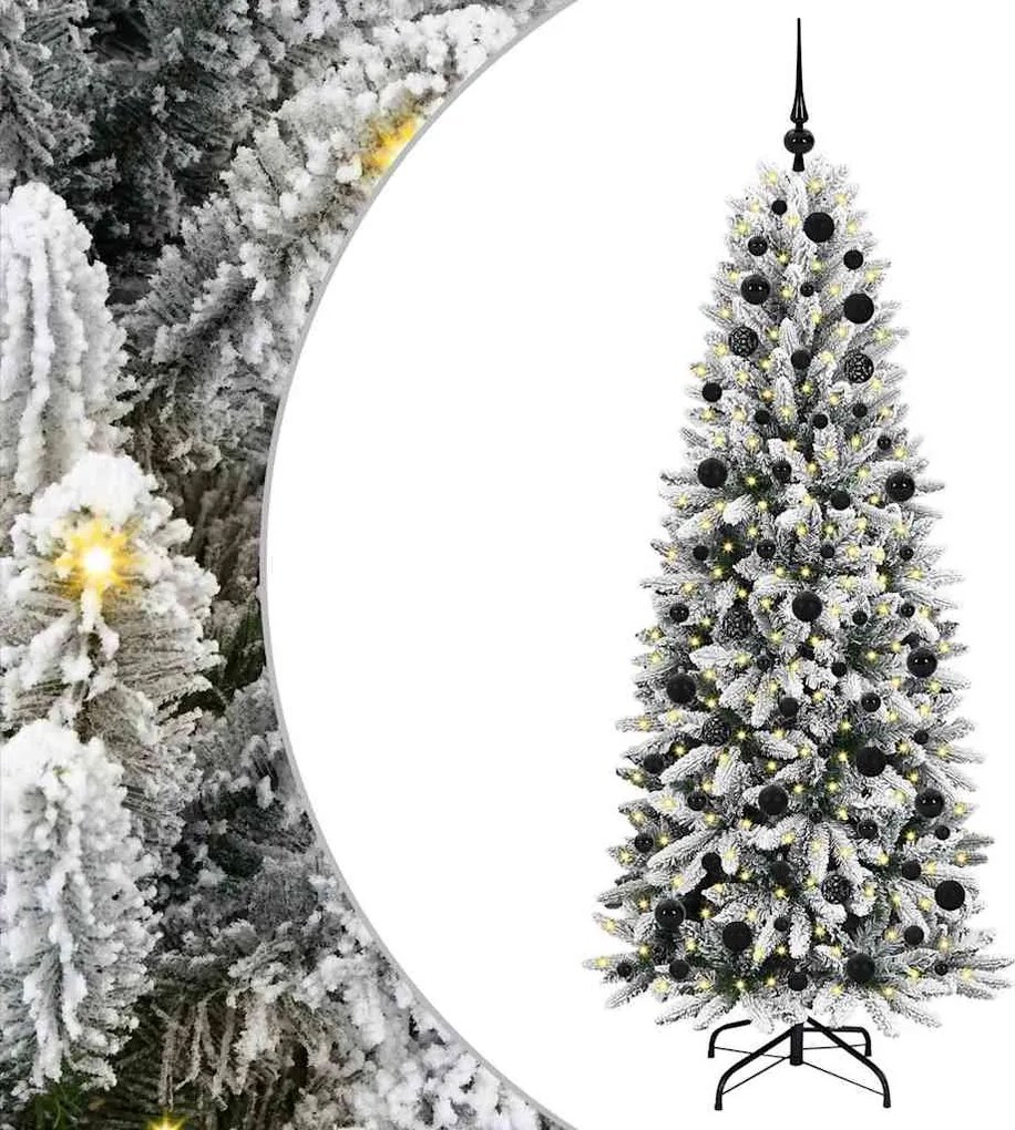 Umělý vánoční stromeček Bílá 180 cm PVC, plast, ocel a PE 3396046