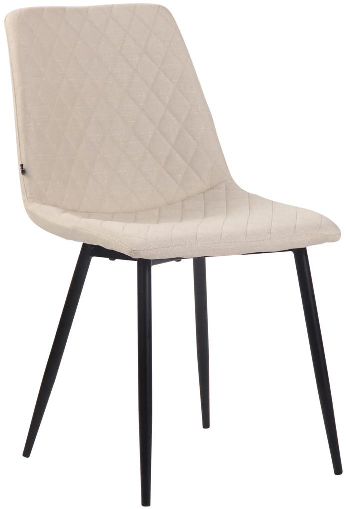 Jídelní židle Hewton - látkové čalounění | krémová