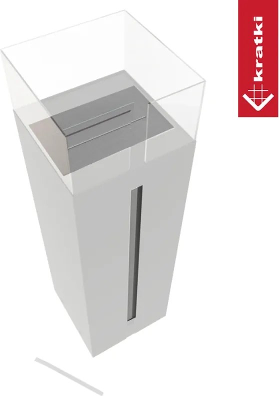 KRATKI biokrb Romeo SQUARE White